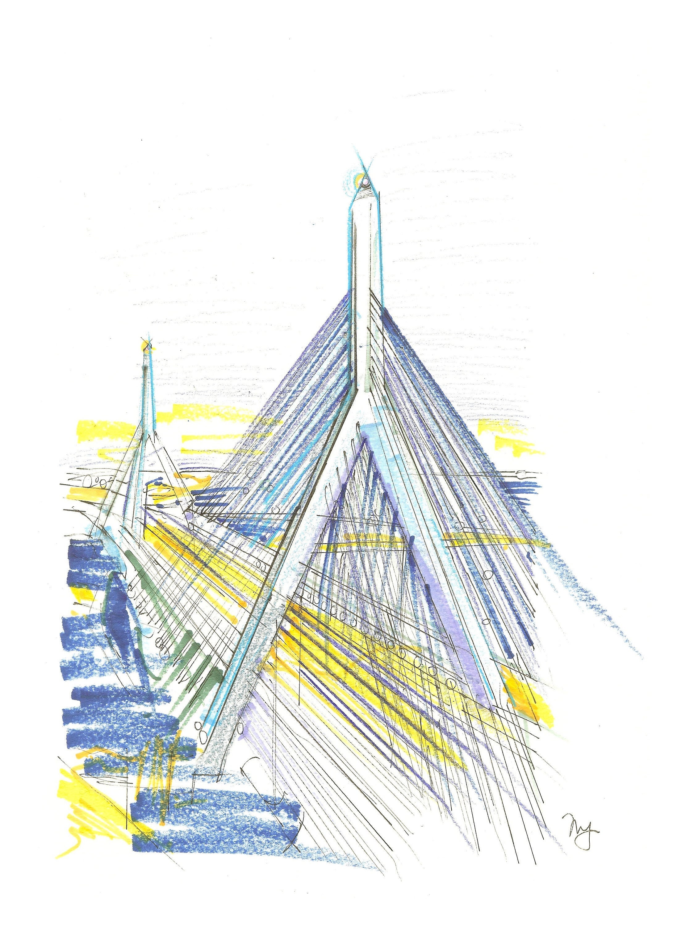 Original Watercolor Painting | Boston Sketch | Boston Art | Boston ...