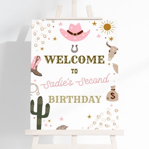 My Second Rodeo Invitation, Cowgirl Birthday Invite, Wild West ...