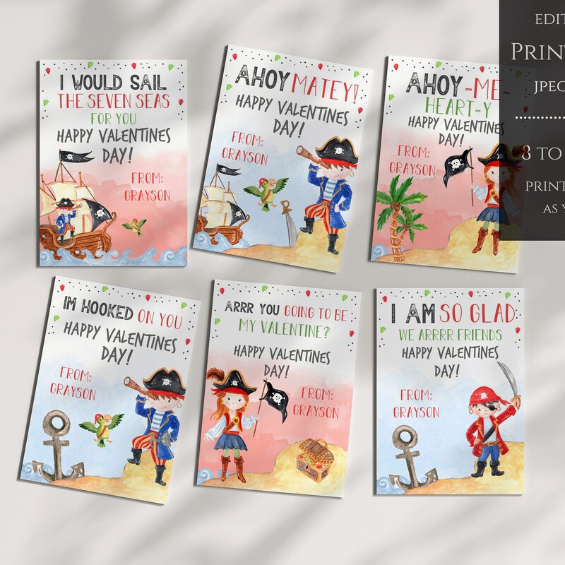 Pirate Valentine - Etsy