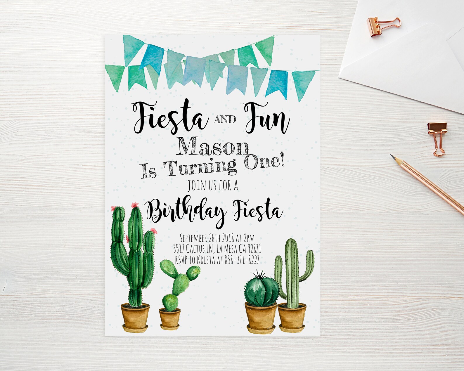 First Birthday Fiesta Birthday Fiesta Invitation Birthday - Etsy