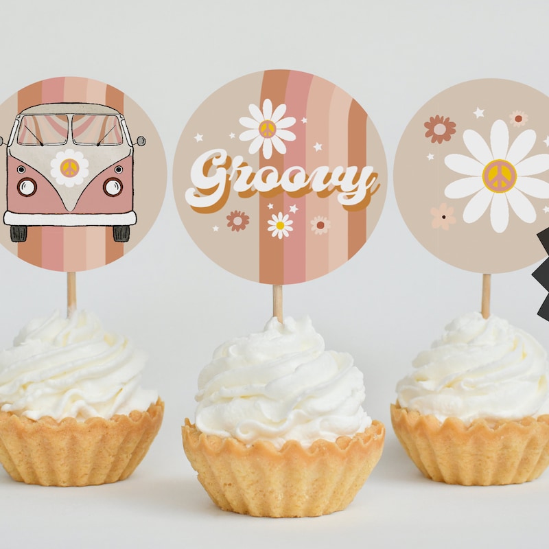 Groovy Cupcakes - Etsy