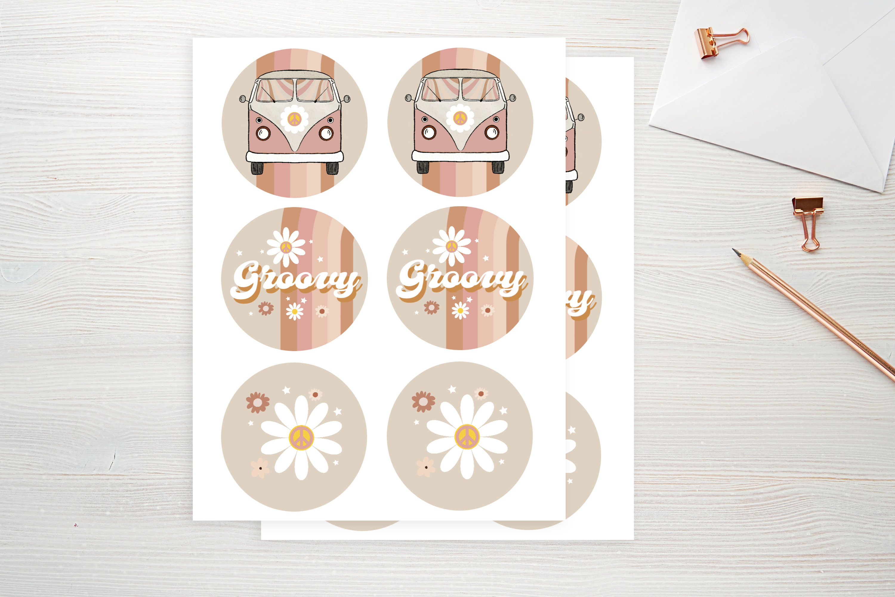 Groovy Birthday Cupcake Toppers Groovy Birthday Cupcake - Etsy