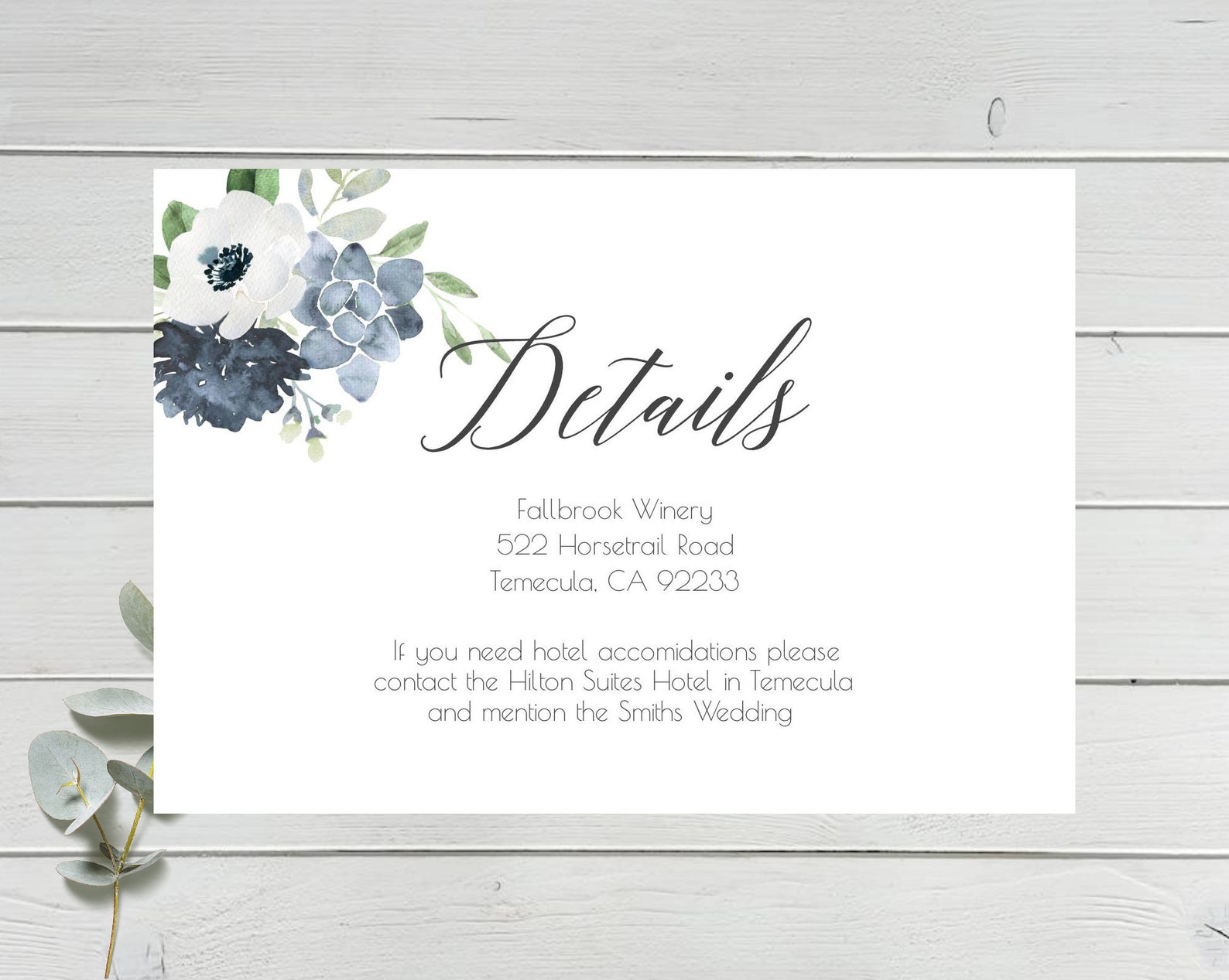 Blue Floral Invitation Templates Blue Floral Wedding Invitation Blue ...