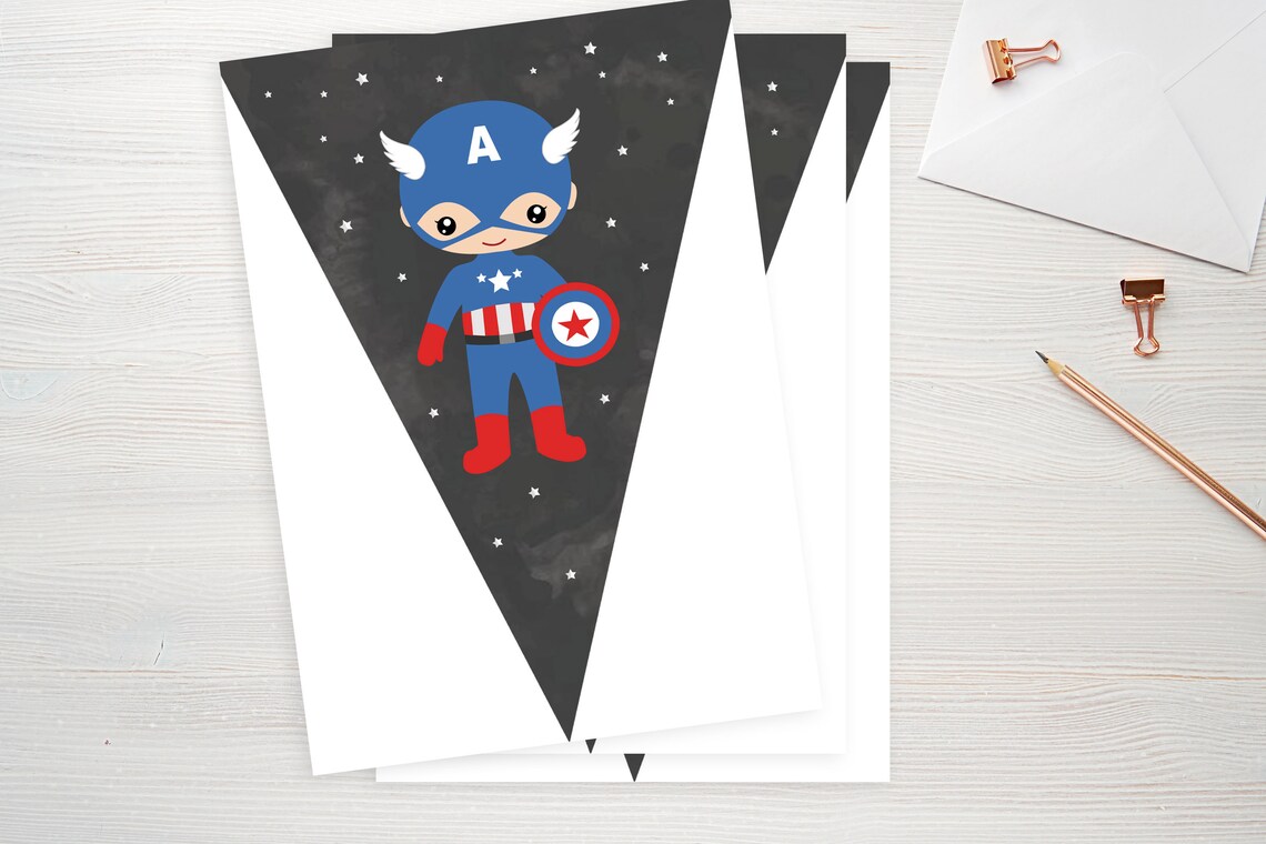 Superhero Birthday Banner, Instant Download, Birthday Banner, Printable ...