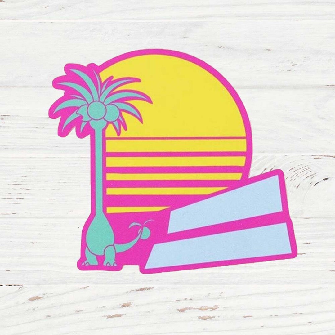 Alolan Exeggutor Vinyl Sticker - Etsy