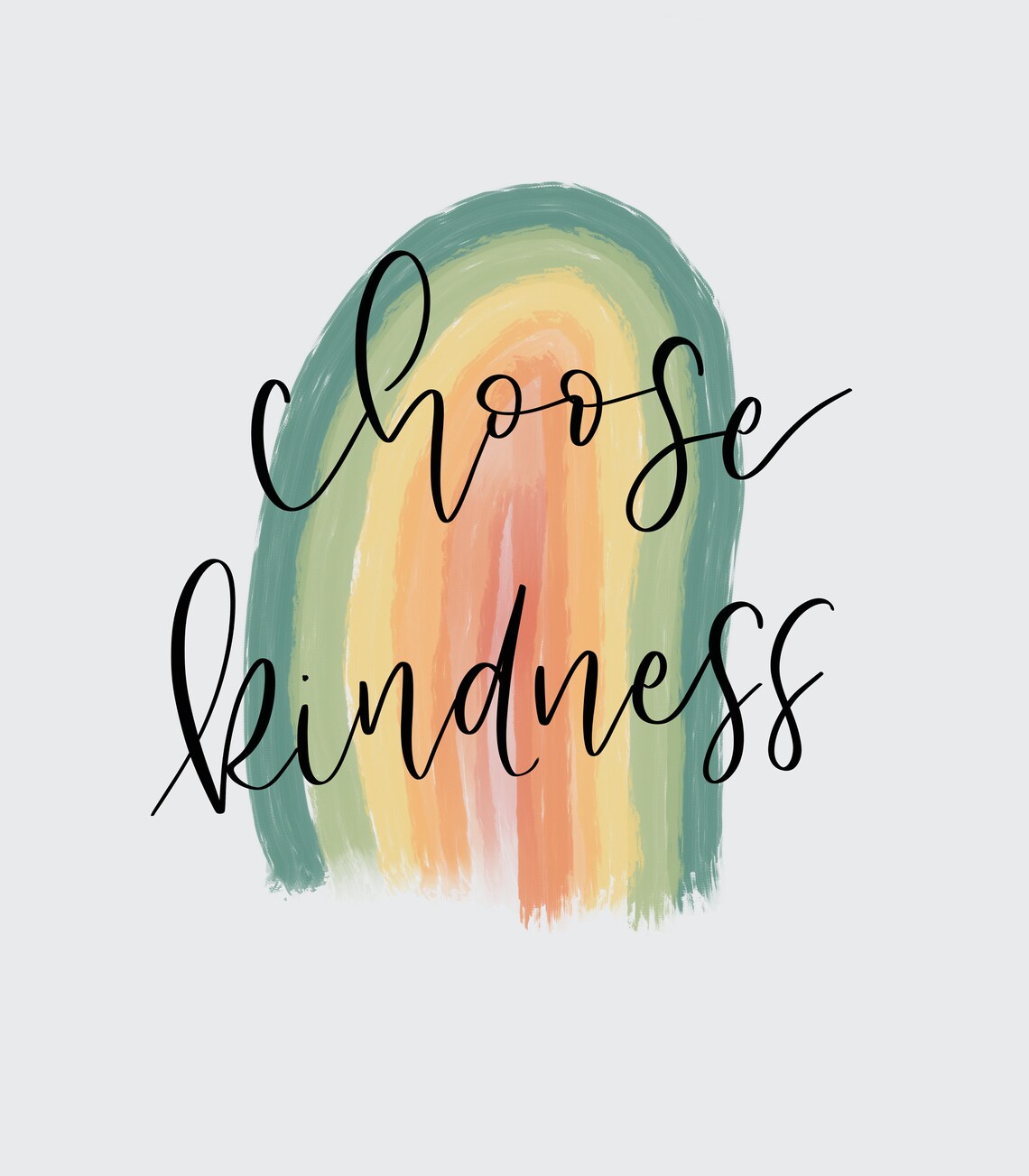 Digital Download choose Kindness Rainbow - Etsy