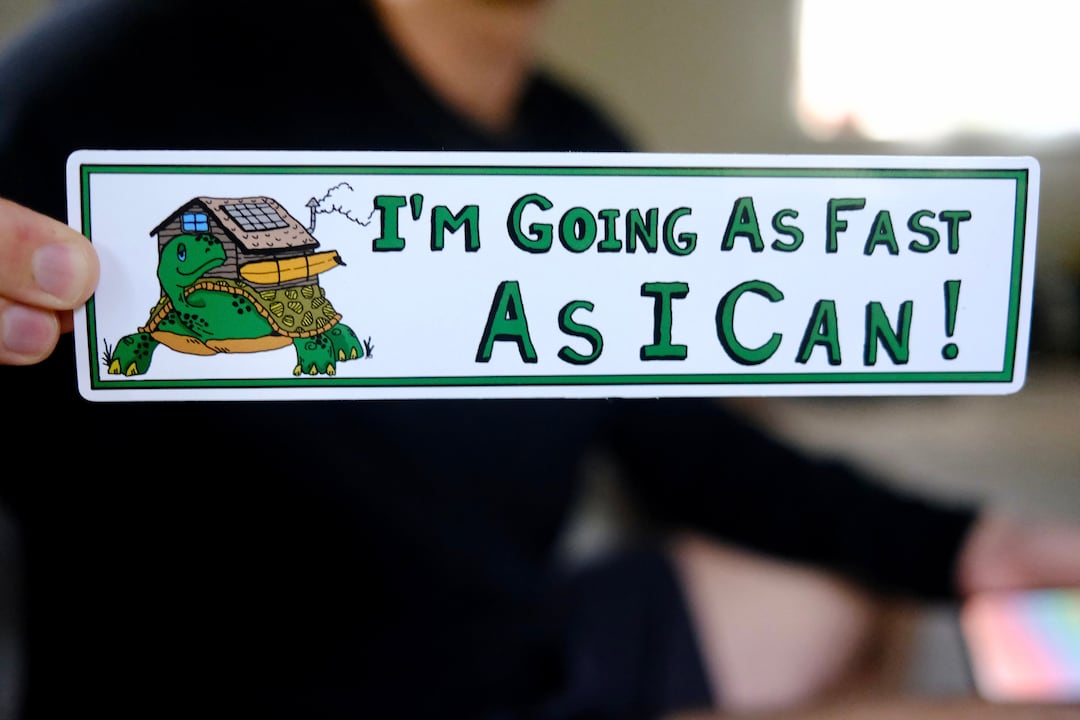 Im Going as Fast as I Can! Bumper Sticker - Etsy