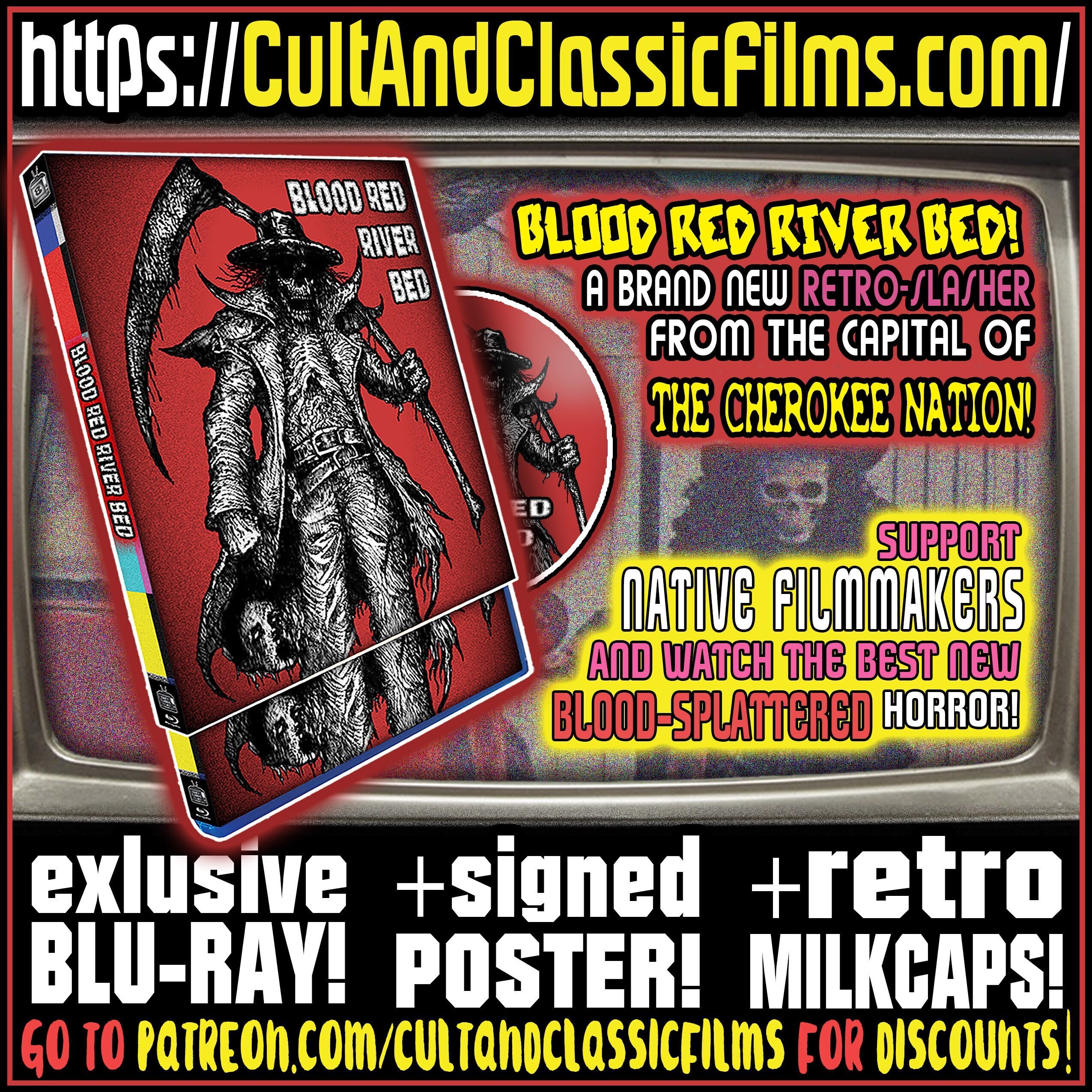 NATIVE AMERICAN SLASHER Movie! "blood Red River Bed" (2024)! - Etsy
