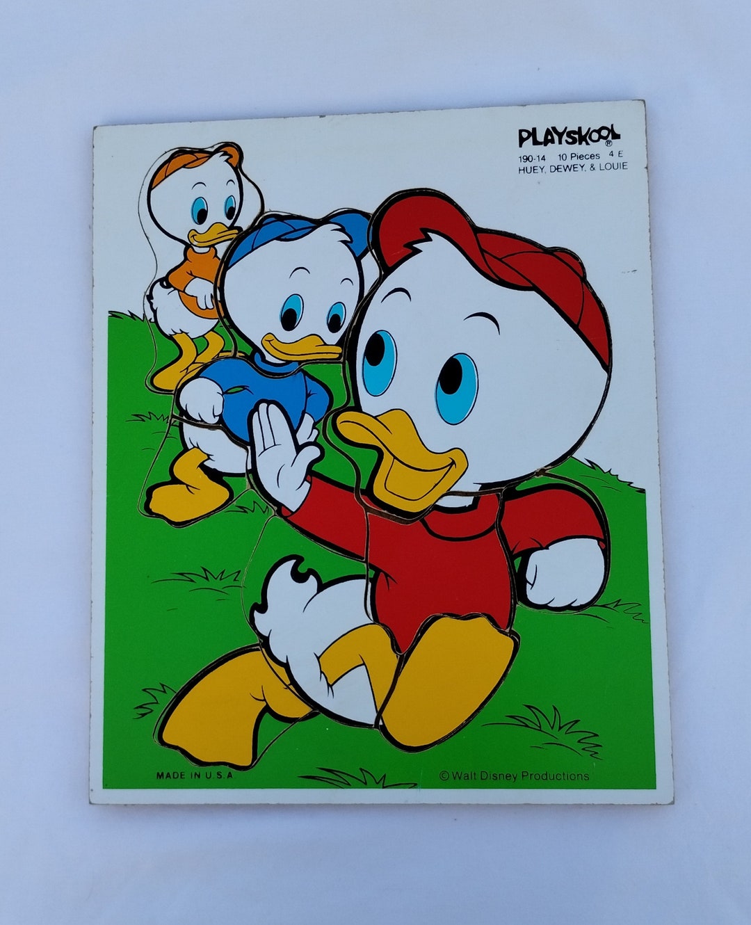 Huey Dewey and Louie Disney Playskool Wooden 10 Piece Puzzle - Etsy