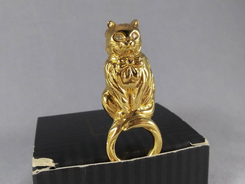 Avon Cat Eyeglass Holder Pin Brooch With Box - Etsy