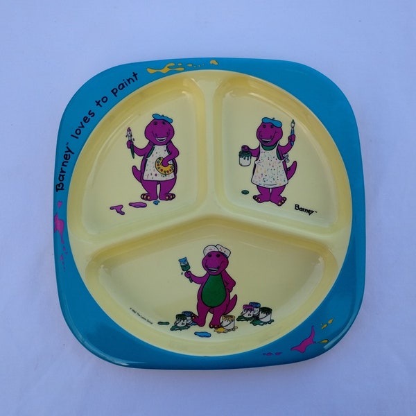 Barney Plate - Etsy