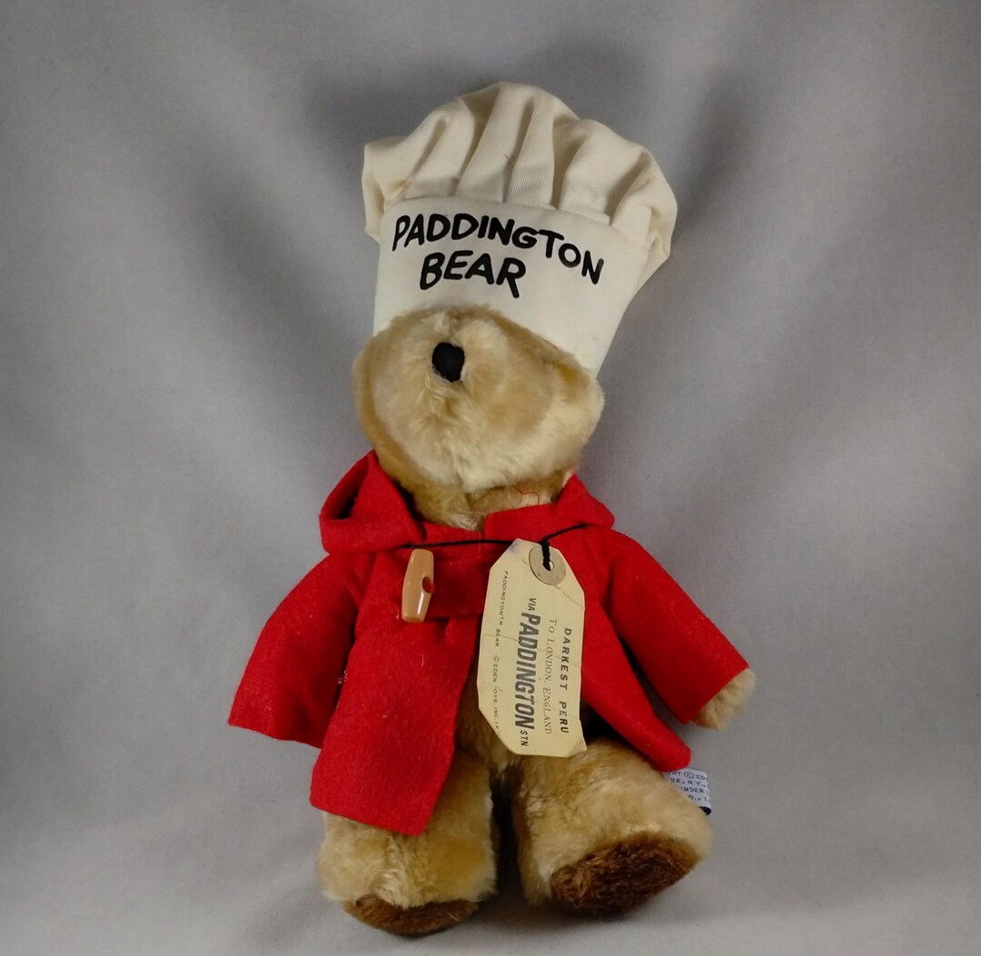 Paddington Bear Chef Hat Plush 1981 Eden - Etsy