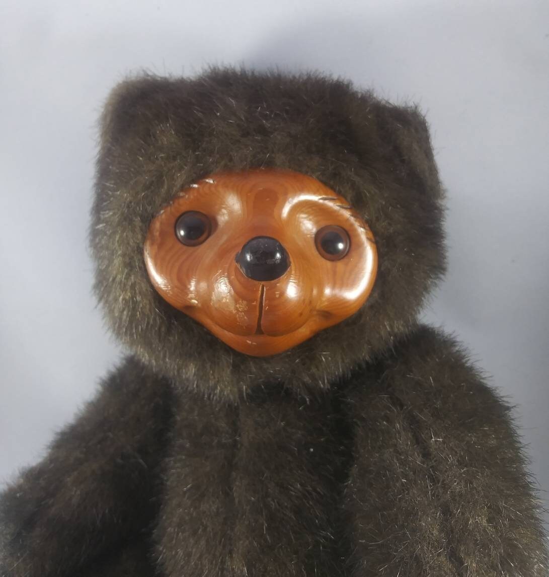 Robert Raikes Applause Bear Wood Face and Paws Mohair - Etsy