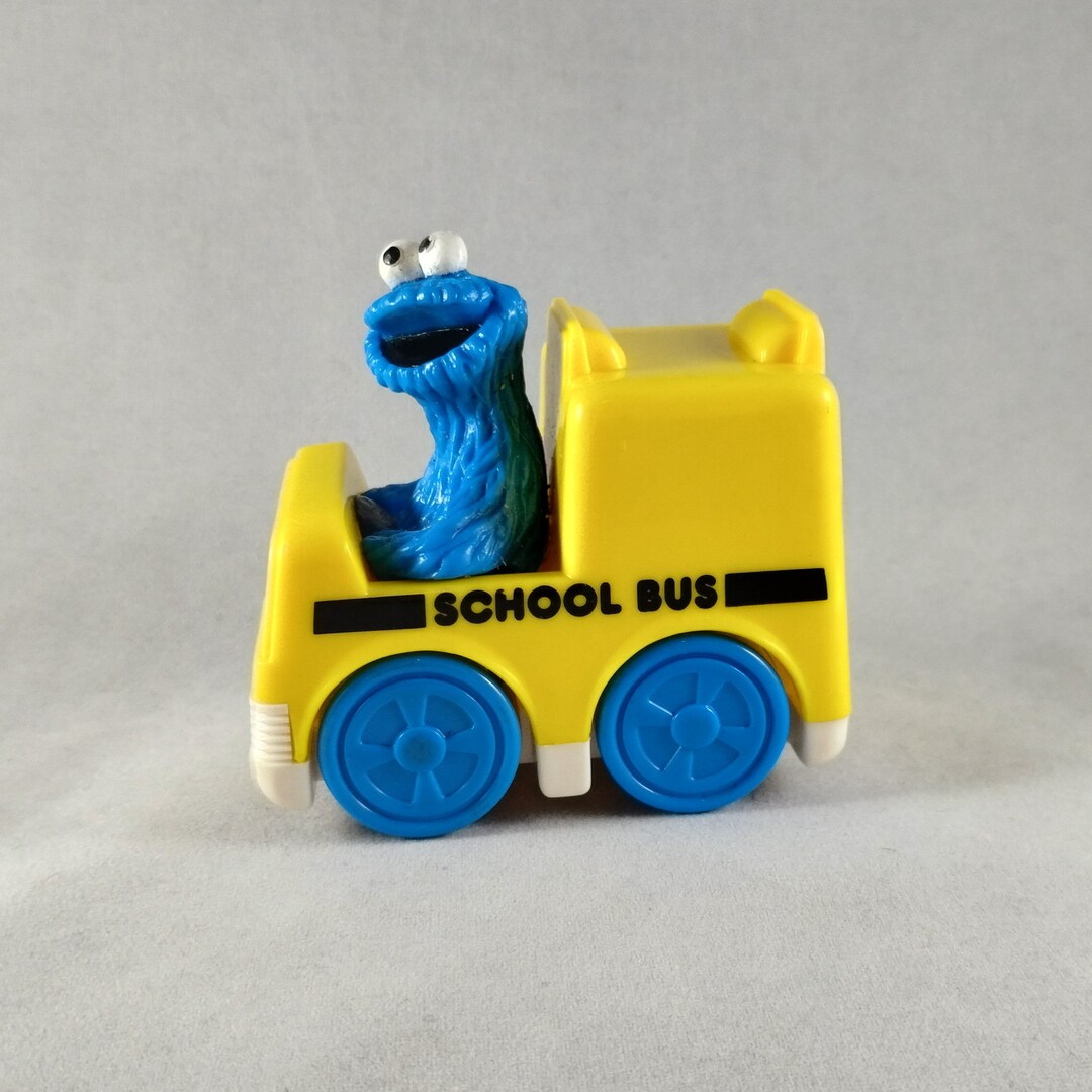 Cookie Monster School Bus Tyco Sesame Street Car 1993 - Etsy