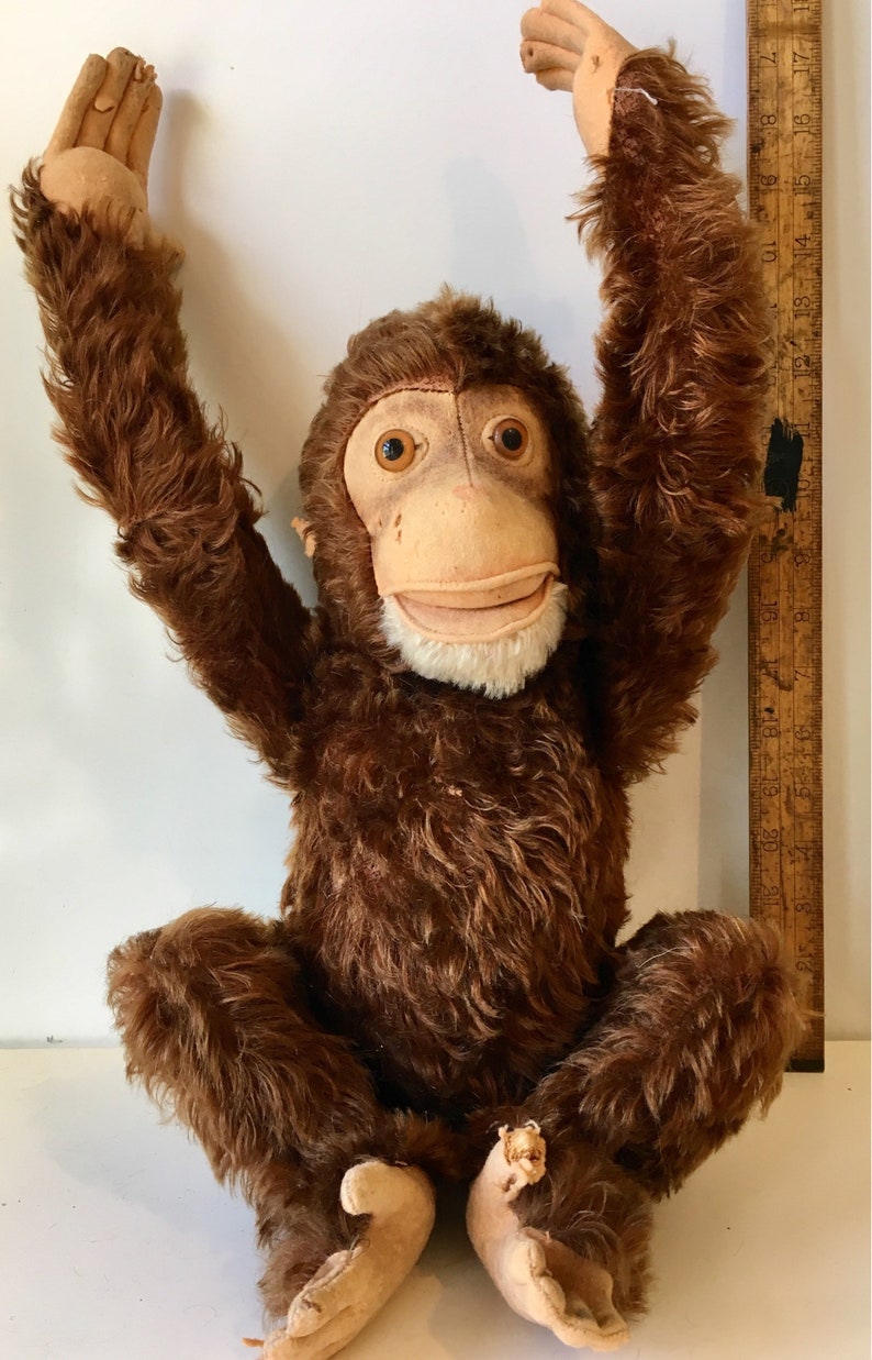 Steiff Jocko Large Stuffed Monkey Made with | Etsy