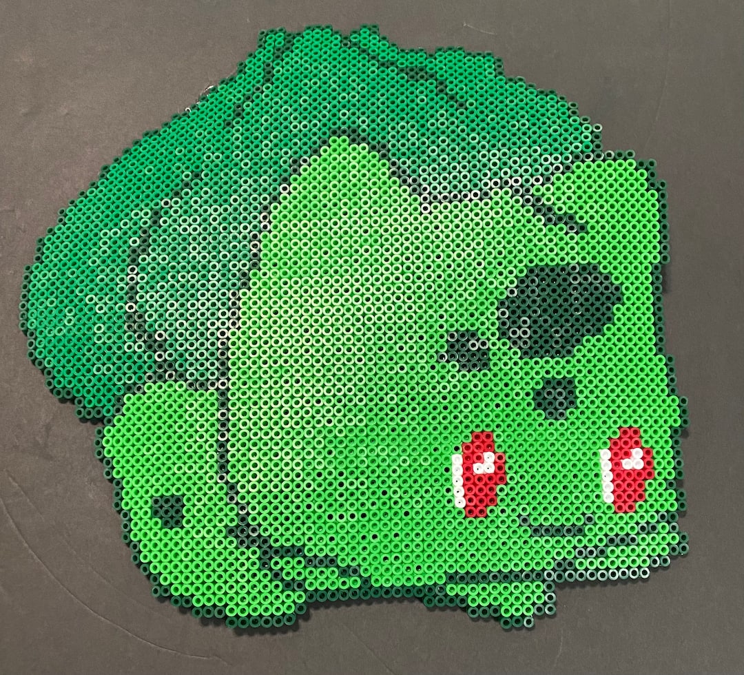 Chibi Bulbasaur Perler Art - Etsy