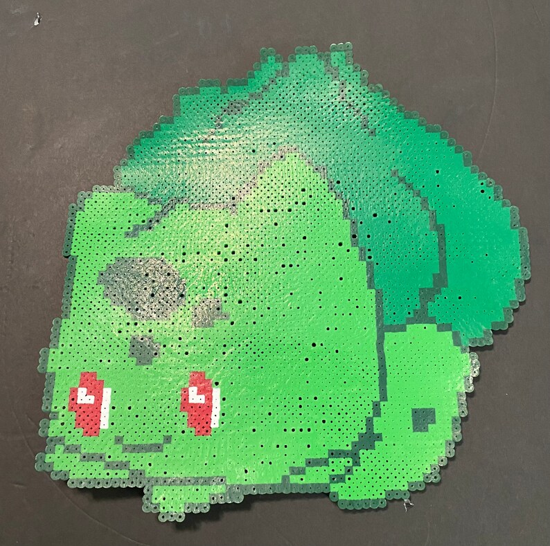 Chibi Bulbasaur Perler Art - Etsy