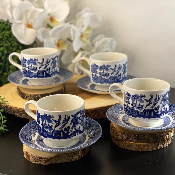 Blue Willow Tea Set - Etsy