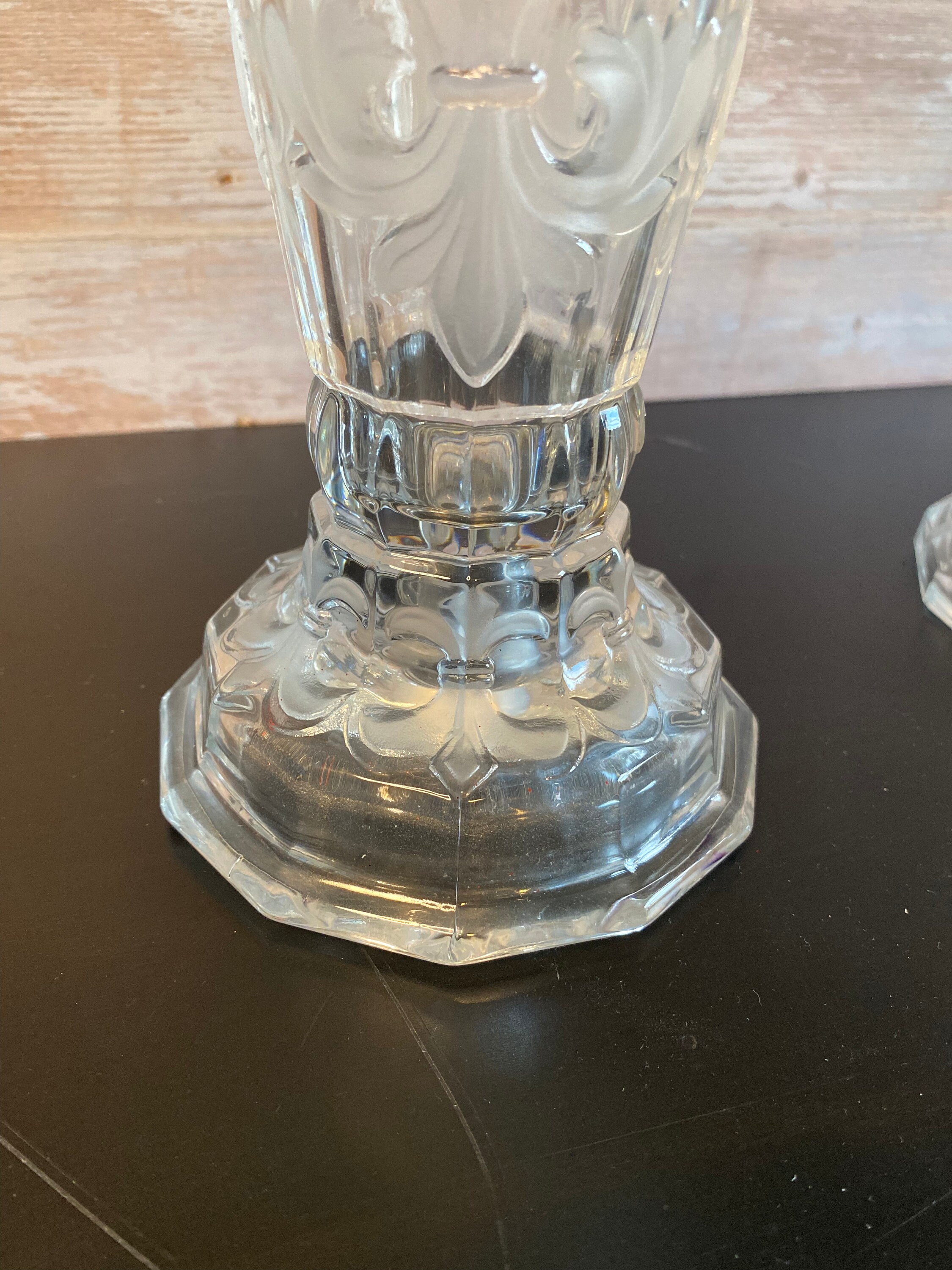 Vintage 3 Way Glass Vase Pair - Etsy