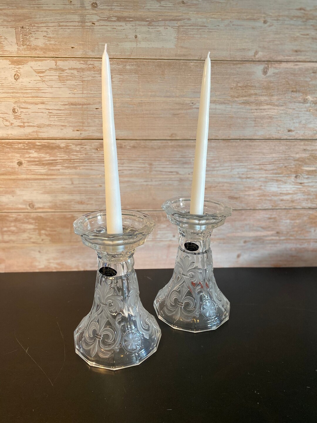 Vintage 3 Way Glass Vase Pair - Etsy