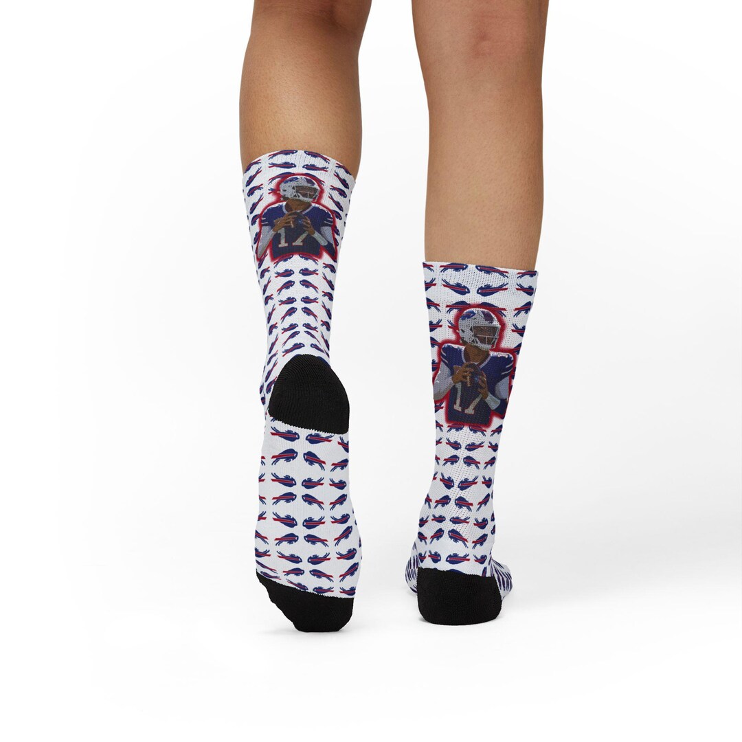 Buffalo Bills Josh Allen NFL Sublimation Socks | Football Team/player ...