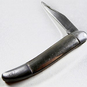 Vintage Pen Knife, Single Folding Carbon Steel Blade, Celluloid Bronze ...