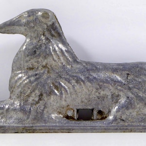 Vintage Afghan Hound Metal Gate Topper, Classic At-rest Pose ...
