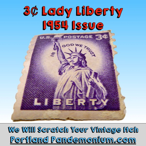 1954 Statue of Liberty Stamp - Etsy