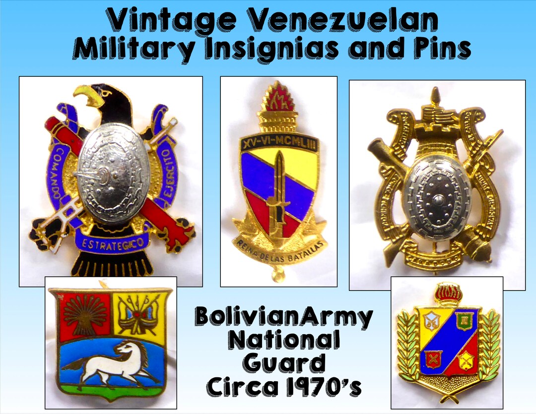 Vintage Venezuelan Bolivian Army and National Guard Circa - Etsy