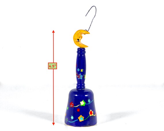 Vintage Wooden Hand Bell Christmas Ornament Hand-carved and - Etsy UK