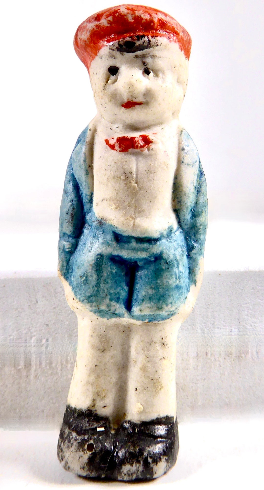 1930's SMITTY the Office Boy, 2" Tall Porcelain Bisque Figure Made in ...