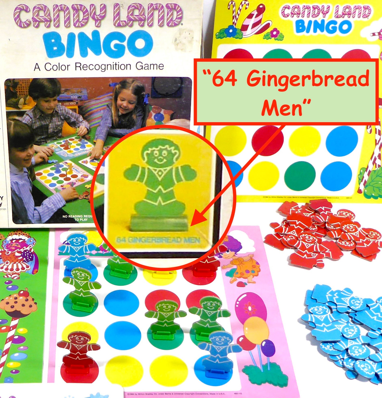 Vintage Candy Land Bingo Color Recognition Game Ages 4-8 - Etsy