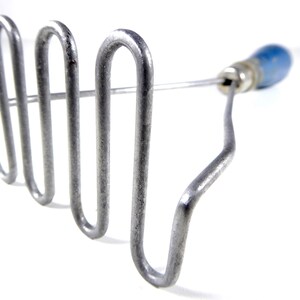 Vintage Potato Masher, Metallic Blue Wooden Handle, Medium Size, Patina ...