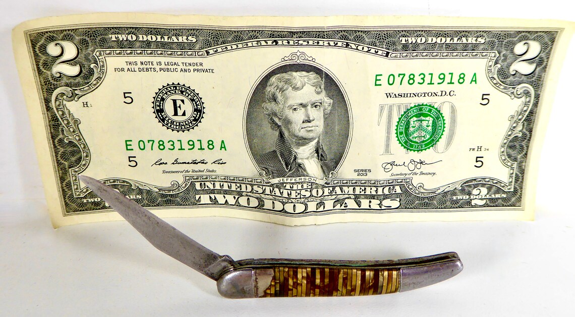 Vintage Pen Knife Single Folding Carbon Steel Blade Celuloid - Etsy