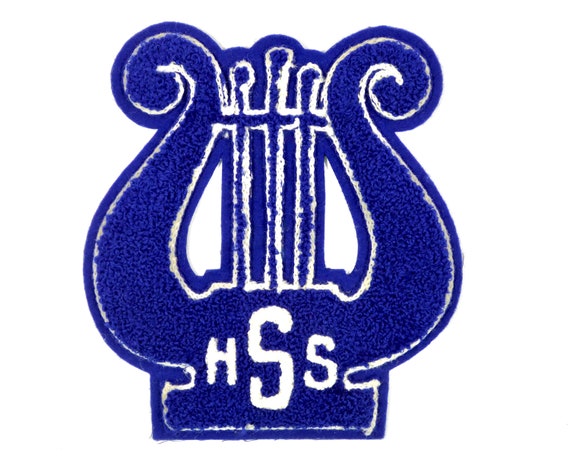 Vintage Letterman's Lyre or Harp Patch for Music Choir - Etsy