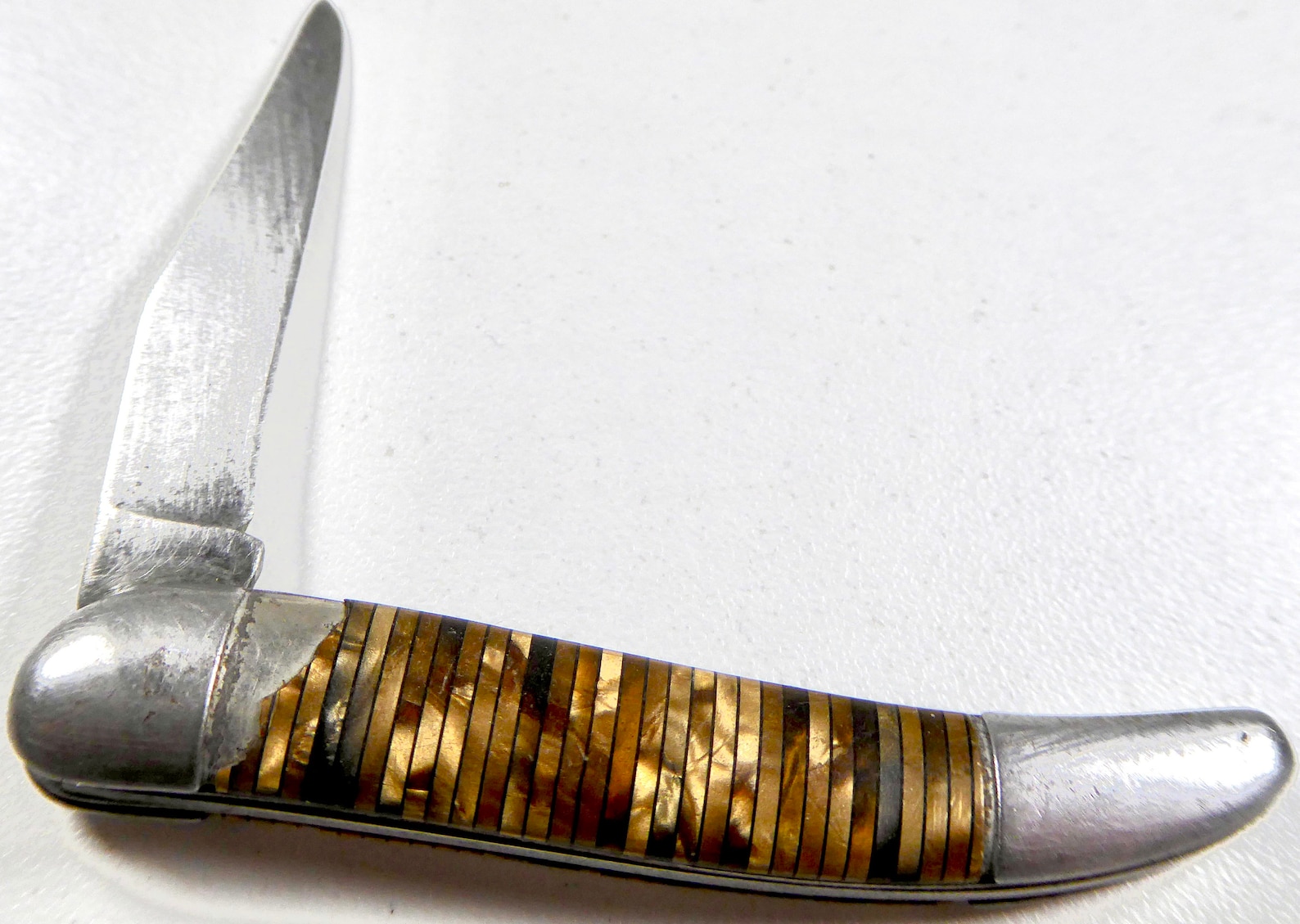 Vintage Pen Knife Single Folding Carbon Steel Blade Celuloid - Etsy
