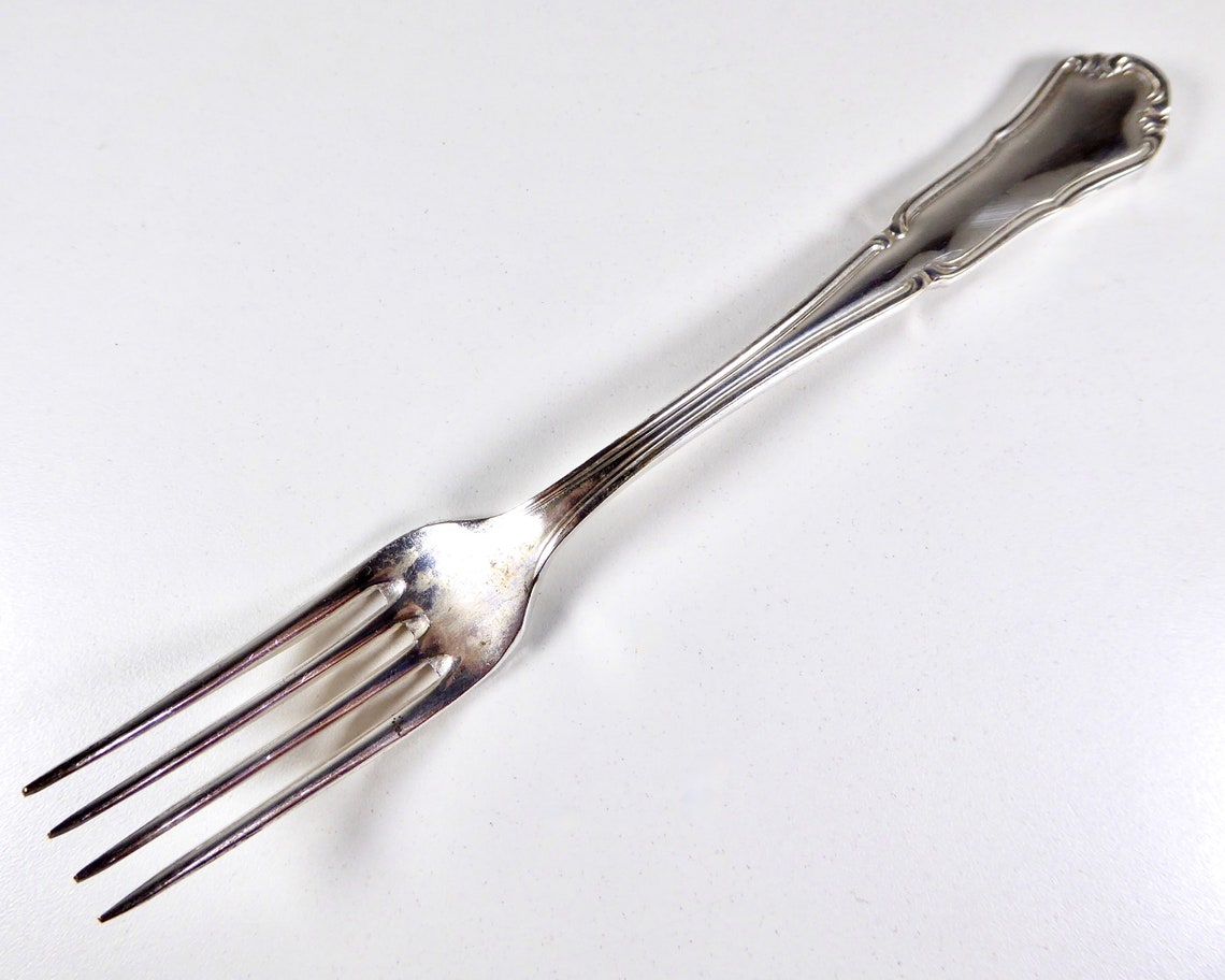 Vintage Italian Table Fork Georgian Style Marked ARG 800 | Etsy
