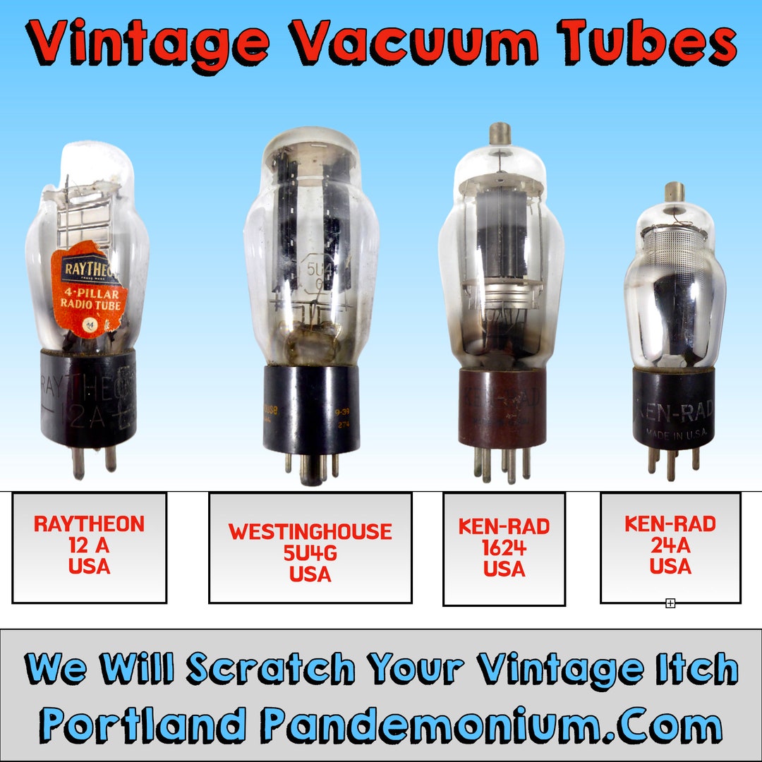 Vintage Radio & Amp Vacuum Tubes/valves, Raytheon 12A, Westinghouse ...