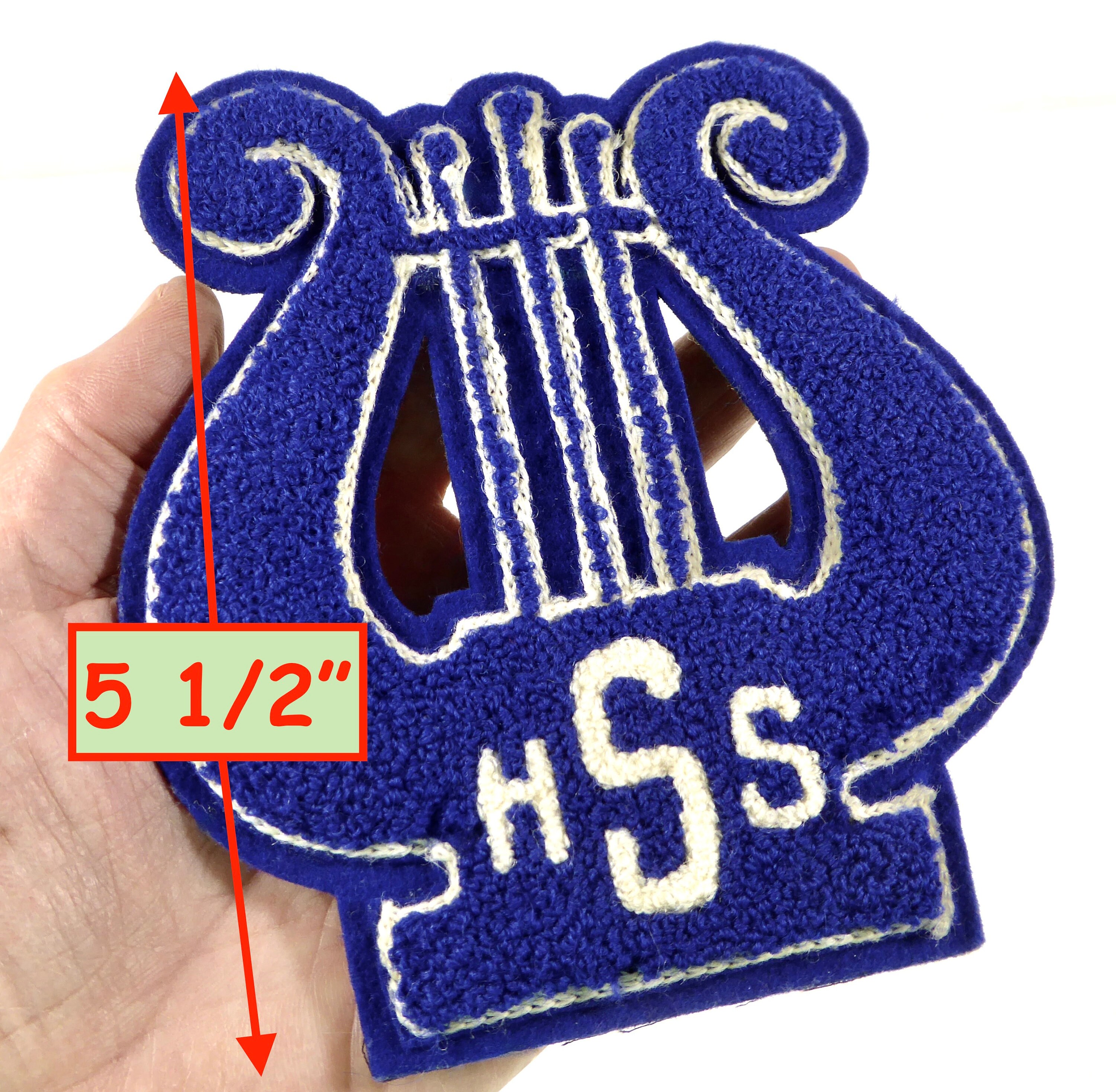 Vintage Letterman's Lyre or Harp Patch for Music Choir - Etsy