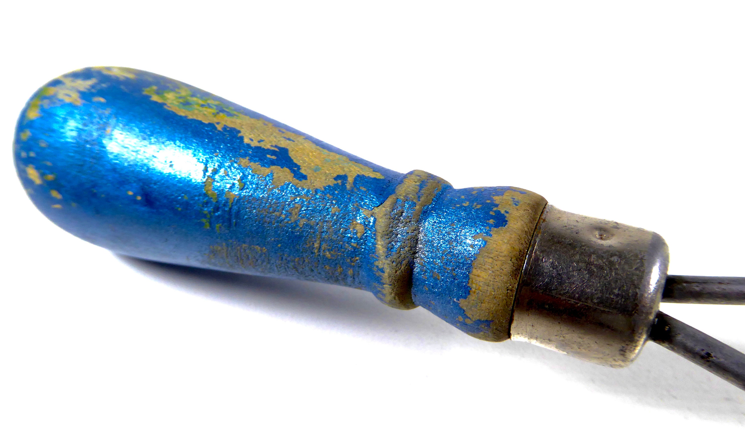 Vintage Potato Masher Metallic Blue Wooden Handle Medium | Etsy