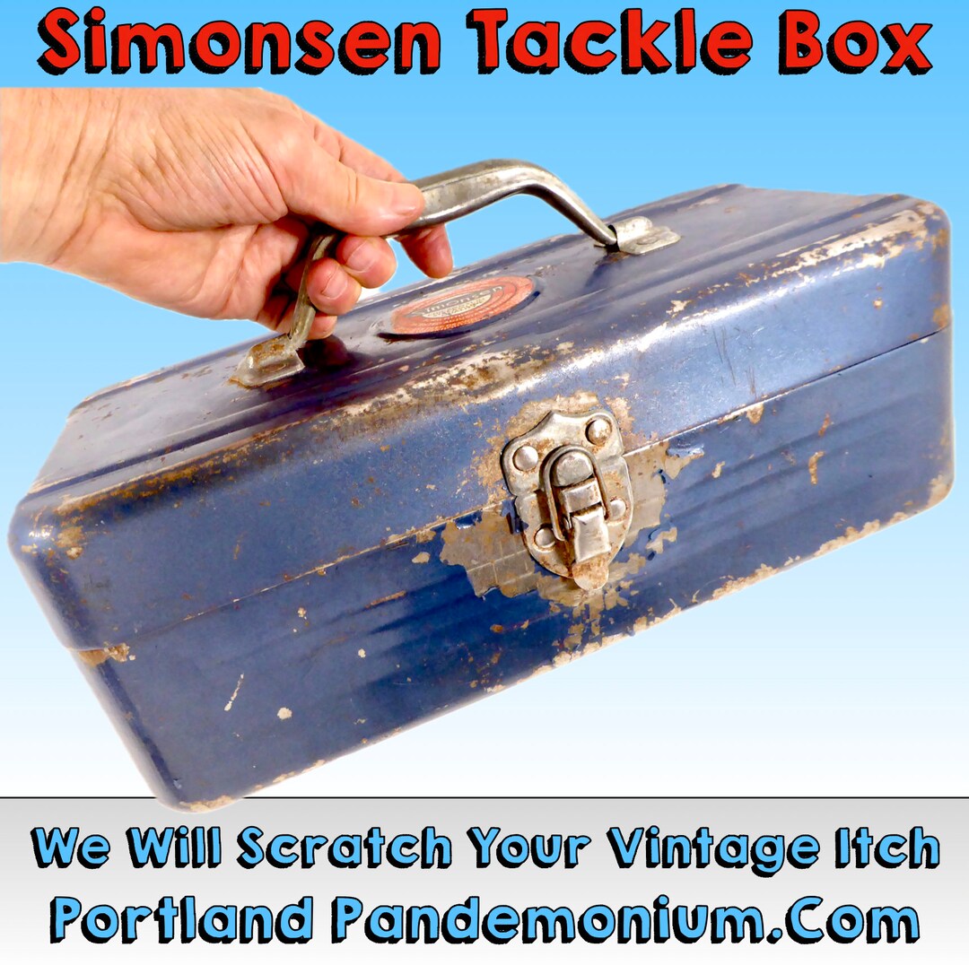 1950's Simonsen Utility Tool Box or Tackle Box, Single Tray, Adjustable ...