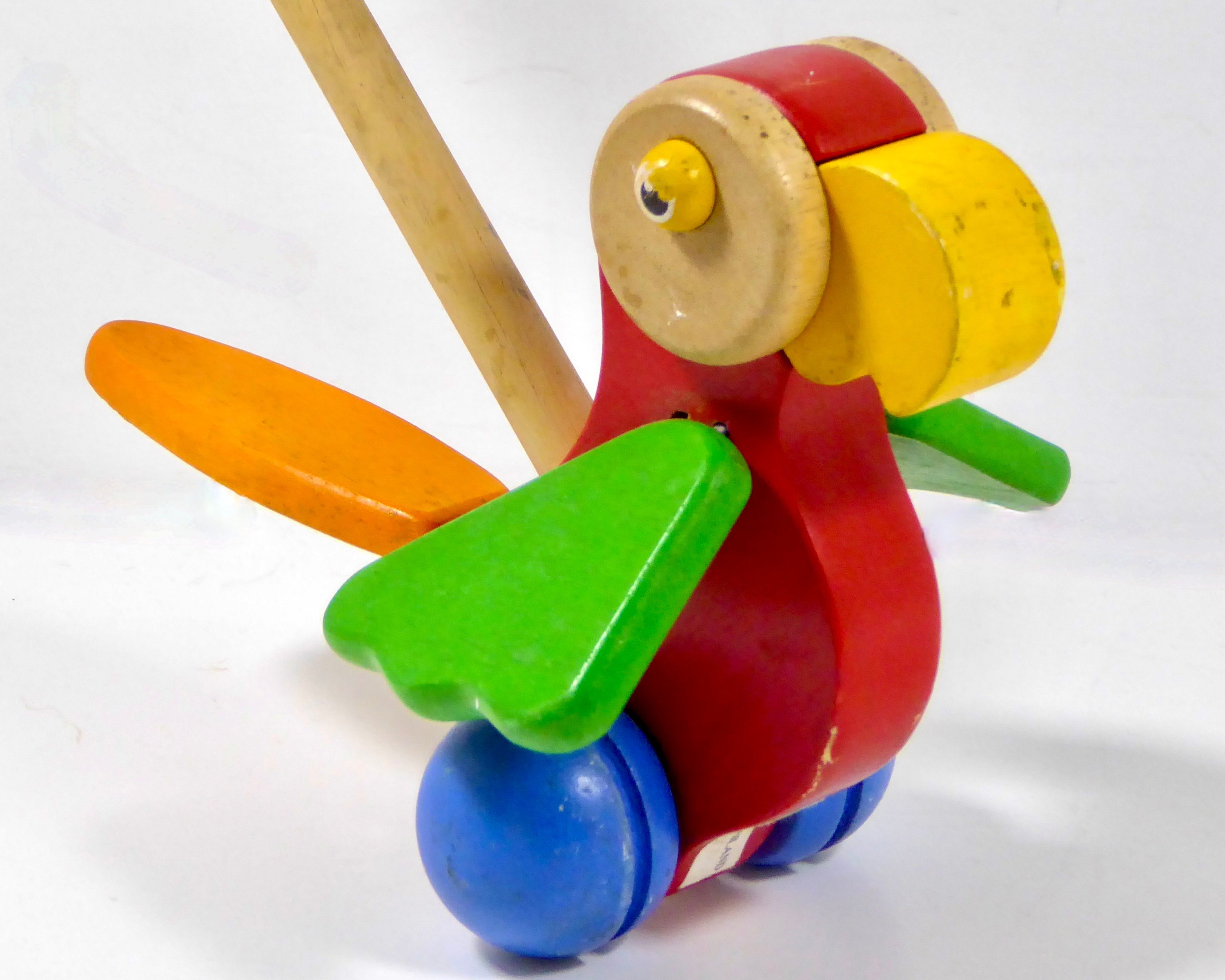 Vintage Ryan's Room small World Toys Wooden Push Dodo | Etsy