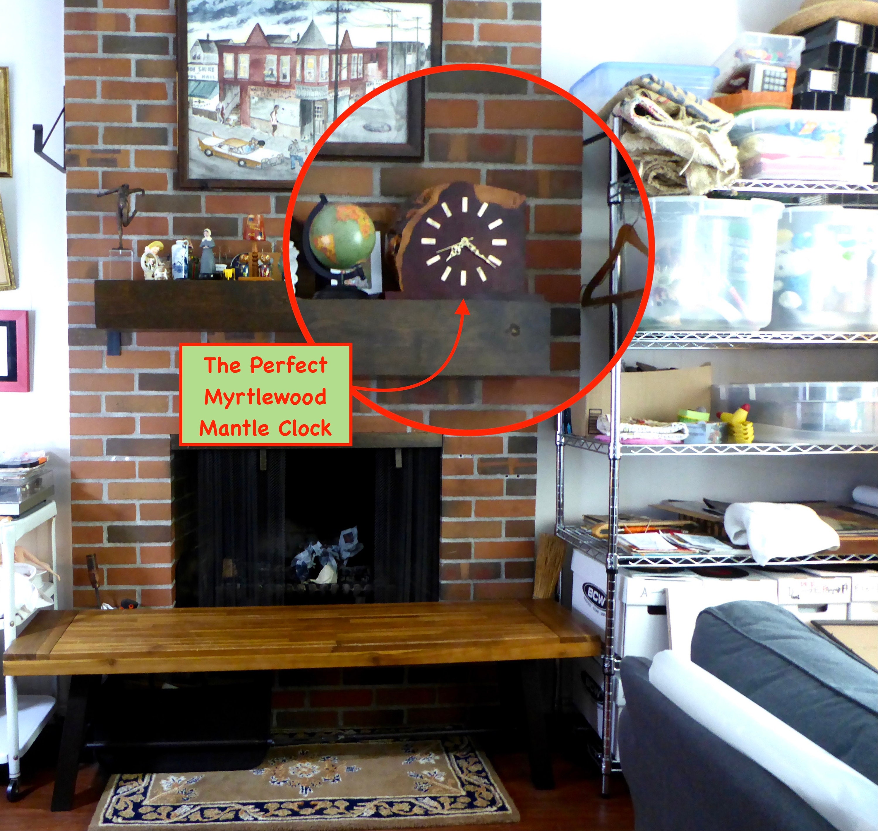 Vintage Myrtlewood Electric Mantel Clock by Lanshire Clock and | Etsy