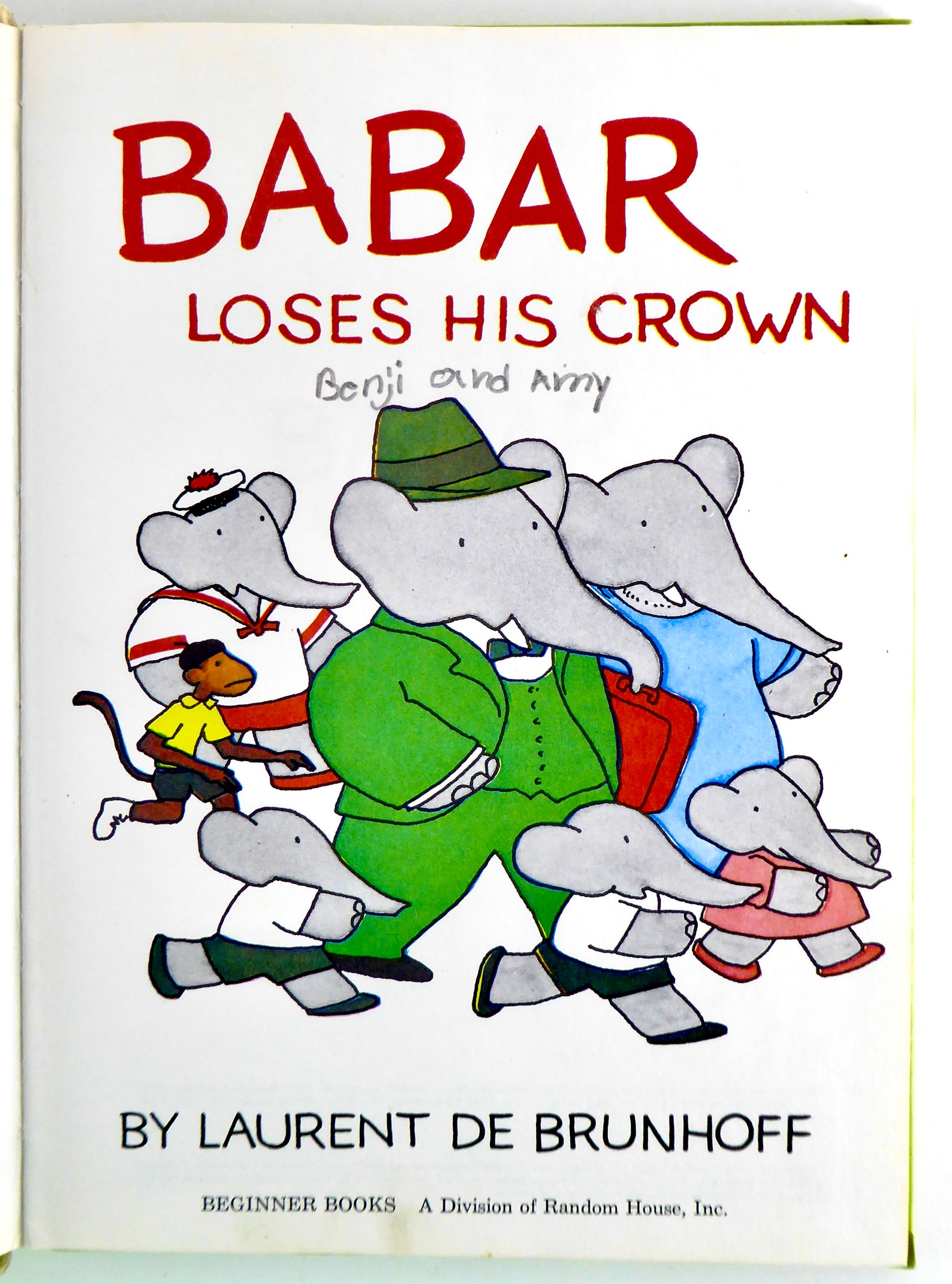 Vintage BABAR loses His Crown Dr. Seuss Beginner - Etsy