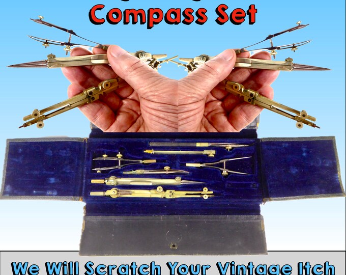 Vintage Engineering Compass/divider Tool Set TEC Germany via Technical ...