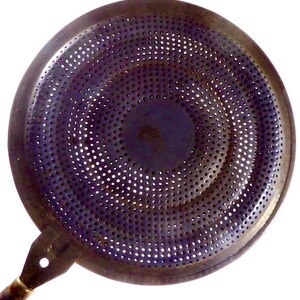 Vintage Perforated Steel Heat and Flame Diffuser, 8.5 Diameter, Red ...