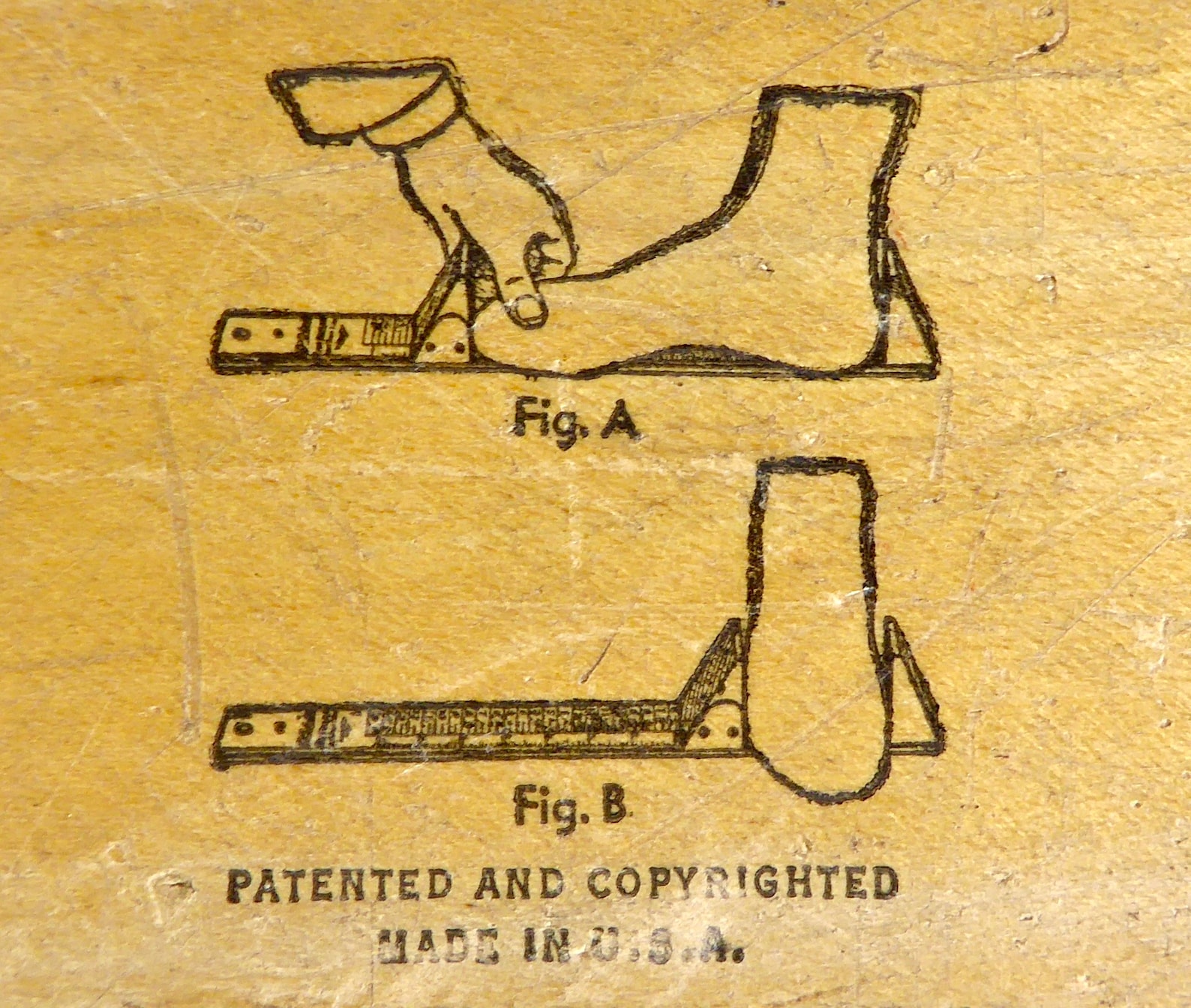 Vintage Dr Scholls Foot Measure and Shoe Size Indicator Tool, Oak ...