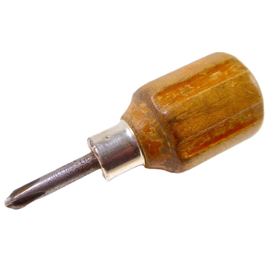 Vintage Stanley #2712 Close-quarters #2 Phillips 3.75" Screwdriver, Mid ...