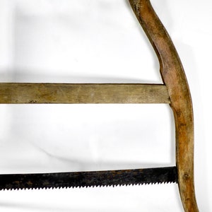 Vintage Cross-buck Bow Saw, Rustic Single Sided, Primitive Steampunk ...