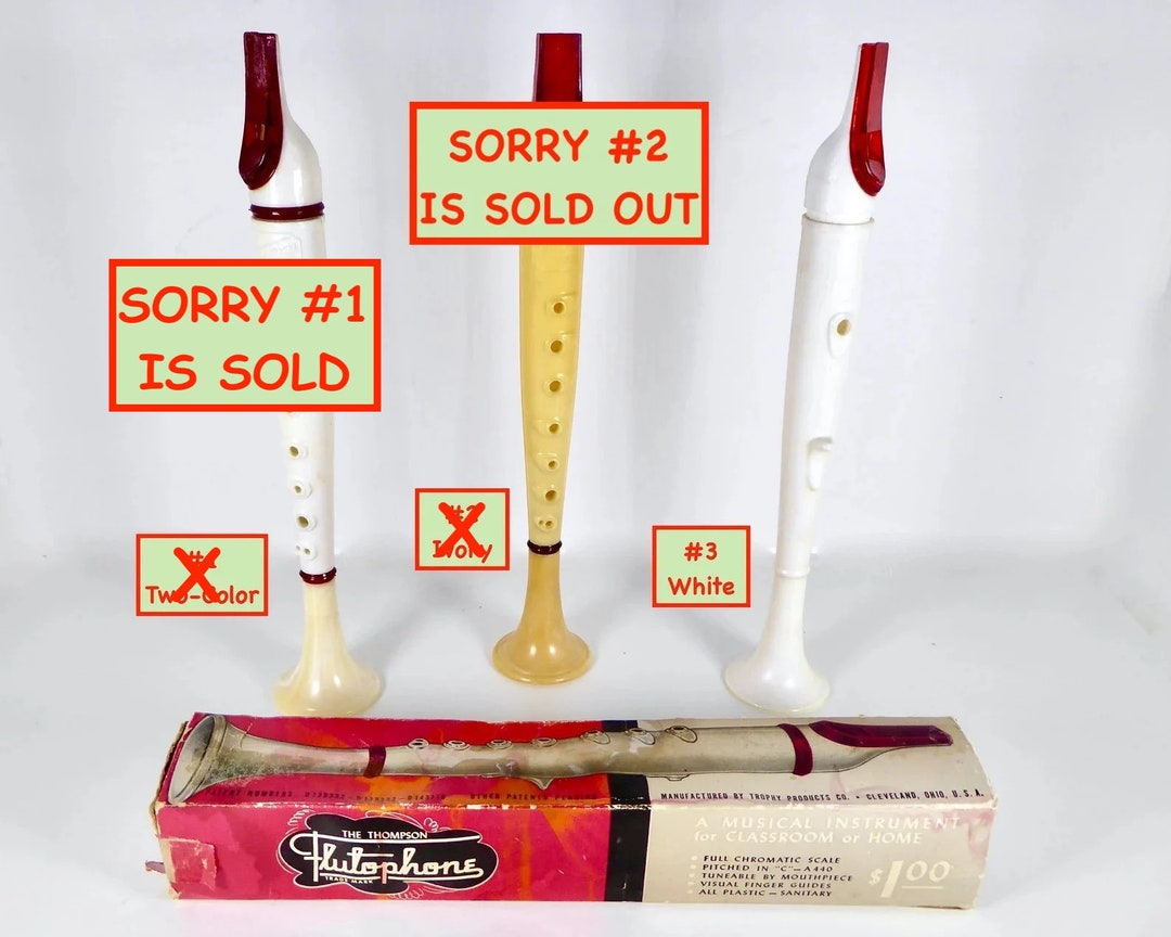 Vintage Flutophones: Sold Separately 3 to Choose From Plus - Etsy